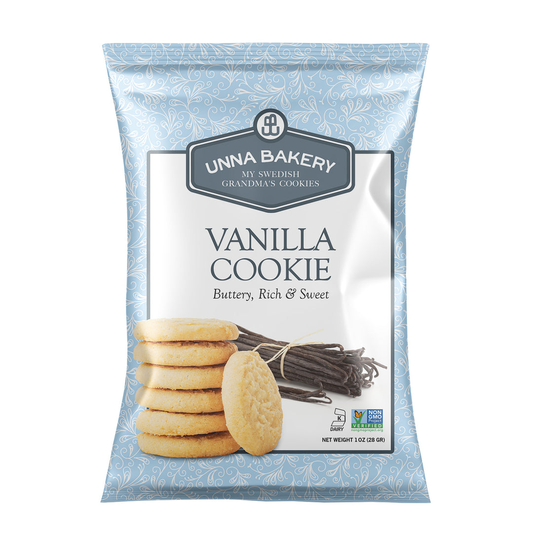 Unna Bakery Butter Cookies. Low Sugar, Non-GMO and Kosher certified.