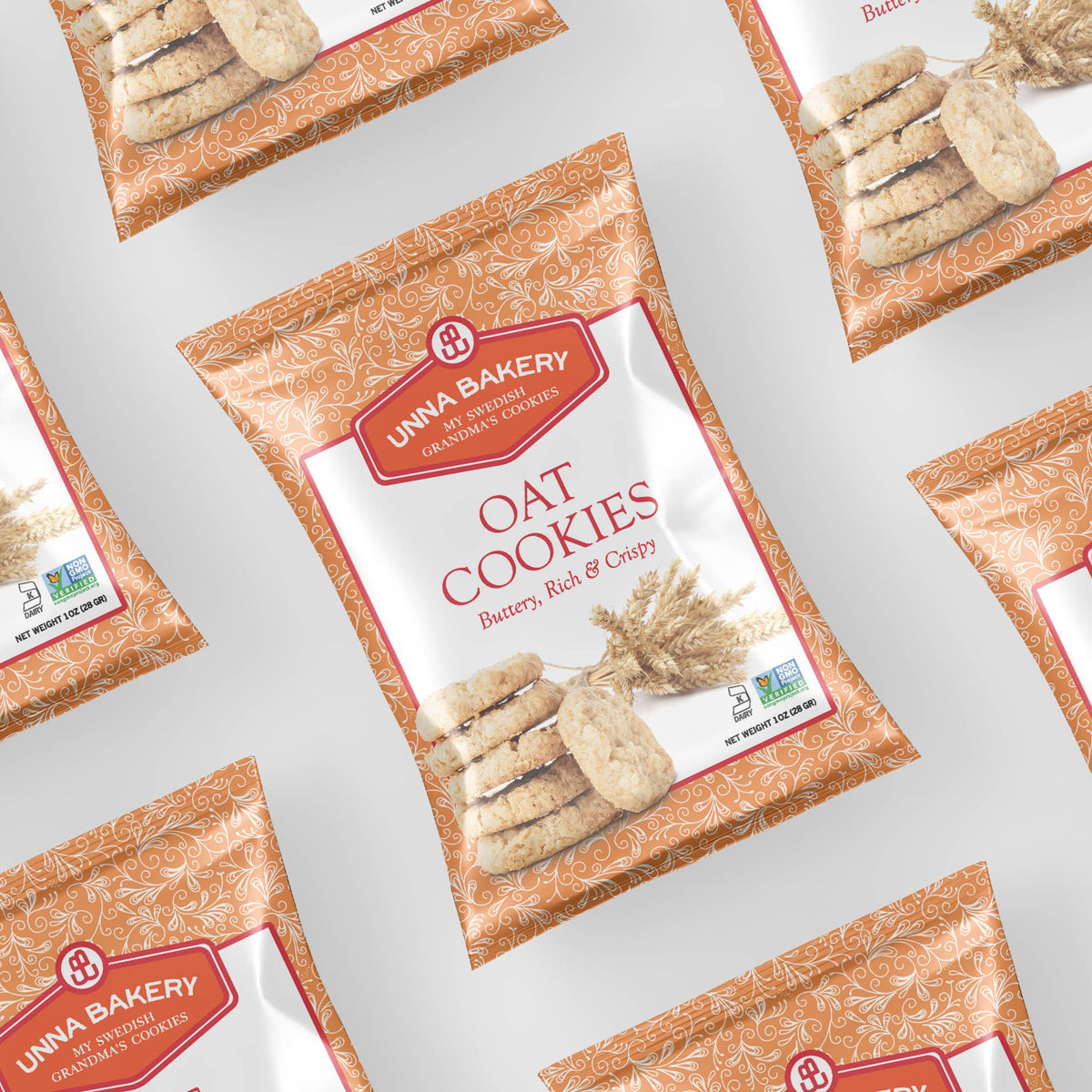 Oat Butter Mini Cookies - 24 x 1 oz – Unna Bakery